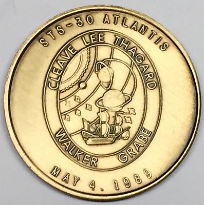 N030 NASA SPACE SHUTTLE COIN / MEDAL, ATLANTIS, STS-30 | eBay