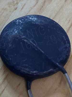 NTC 10D-20 Power Thermistor Circuit Protection 10 Ohm, 6 Amp, 20mm Disc ...