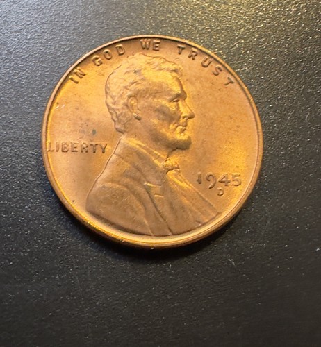 1945-D Lincoln Wheat Penny With Rare “L” On Rim Error Brilliant ...