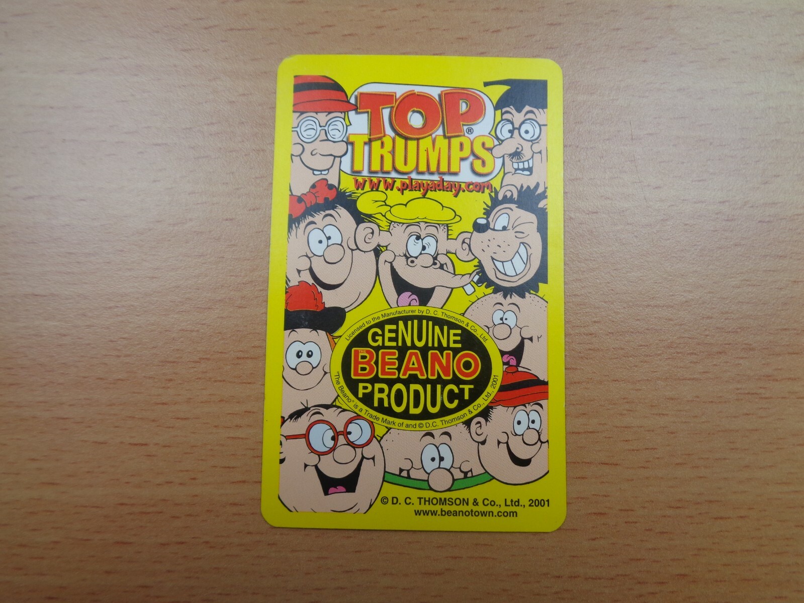 Top Trumps - THE BEANO - Single Card - SERGEANT SLIPPER - D.C. Thomson ...