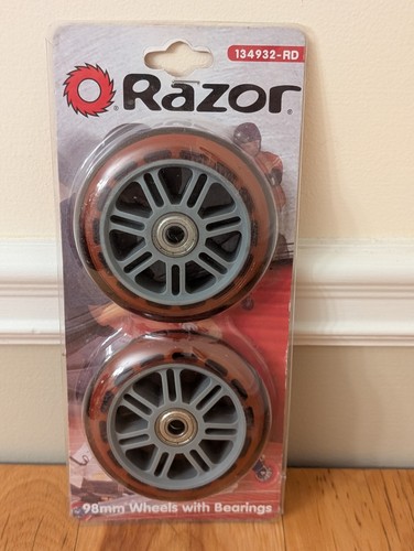 Razor 98mm Wheels with Bearings - Set of 2 - Item # 134932-OR Scooter ...