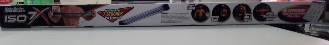 Ontel ISO 7X Isometric Workout Bar - Silver for sale online | eBay