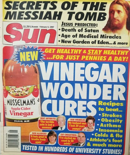 Sun Magazine Tabloid Jan 14 1997 Jesus Return As Woman - Natural ...