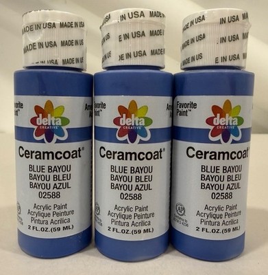 * SALE *Delta Creative BLUE BAYOU Acrylic Paint 2oz 59ml - 3 Pack ...