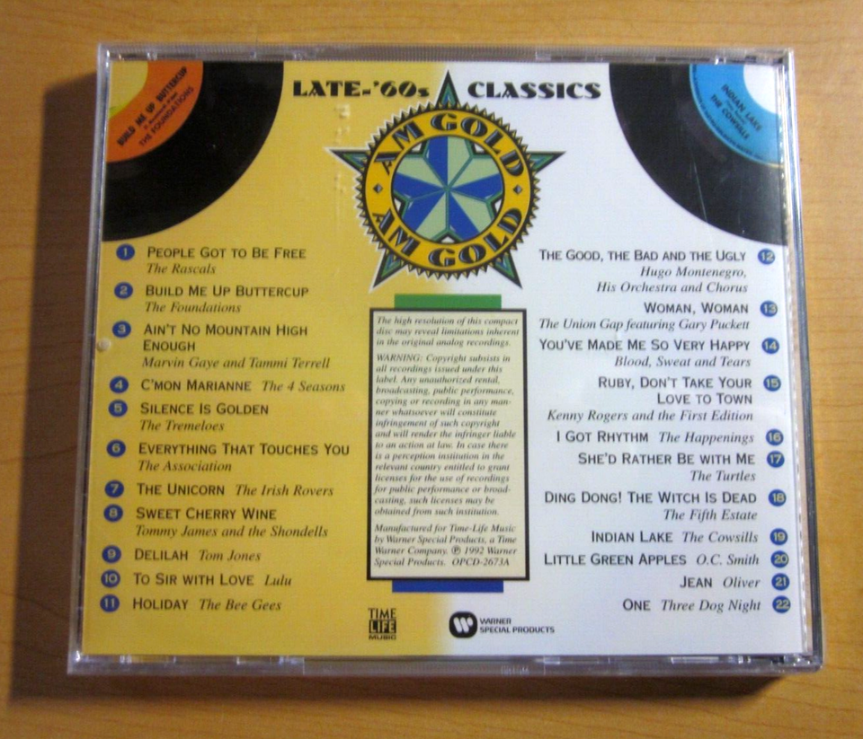 Brand New - Sealed - Time Life Music AM Gold The Late 60's Classics ...