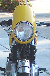 HONDA CB350 CB450 CB550 FRONT UNIVERSAL CAFE RACER FAIRING/FLYSCREEN ...