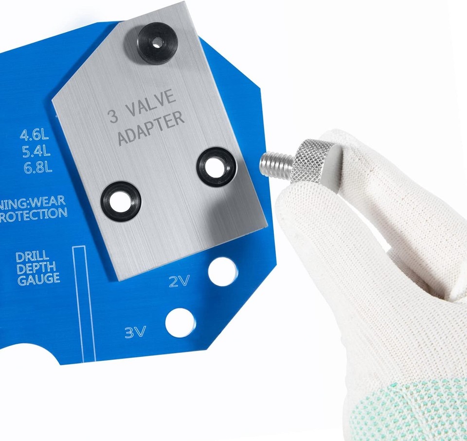 68500 Exhaust Tool Manifold Drill Template Set for Ford 2V & 3V 4.6L 5 ...