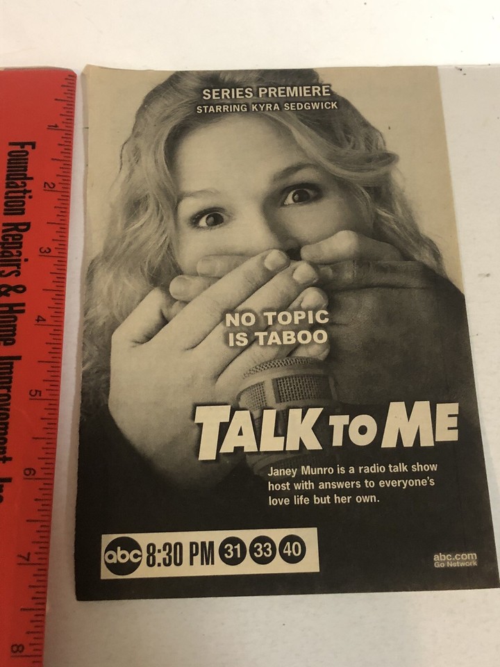 Talk To Me Tv Guide Print Ad Kyra Sedgwick TPA11 | eBay