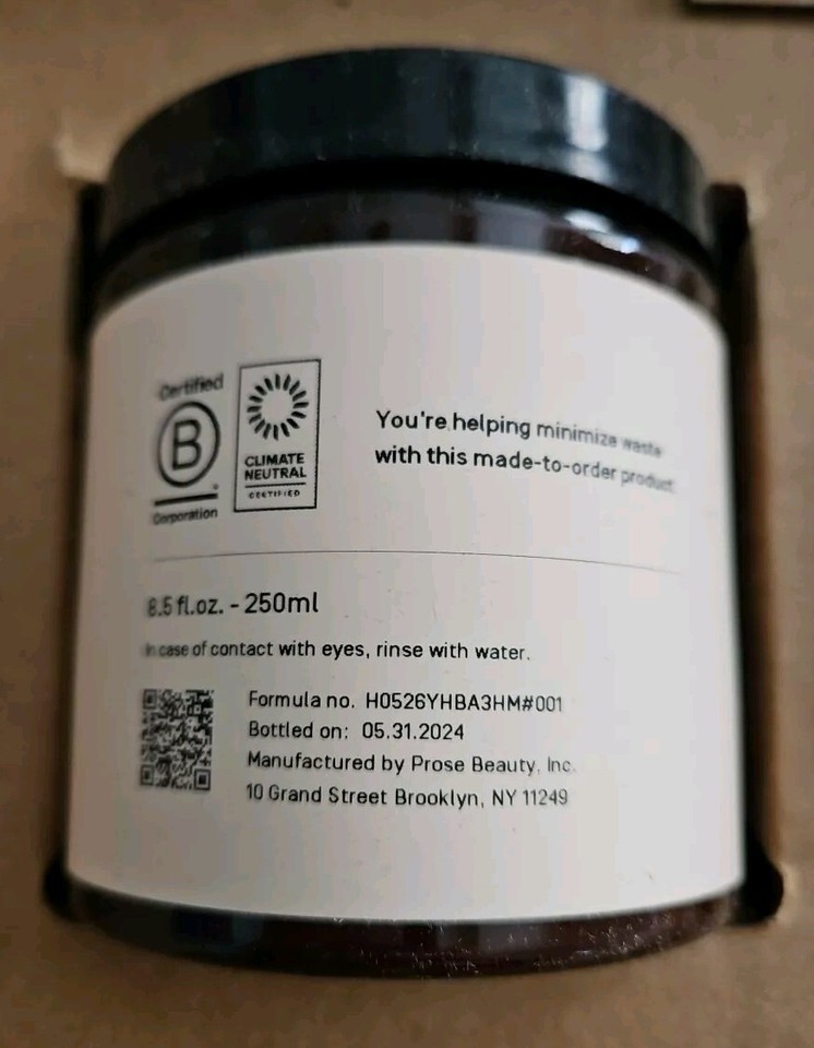 New Prose Pre-Shampoo Mask 8.5 fl oz. On Lengths - Moisture Boost | eBay