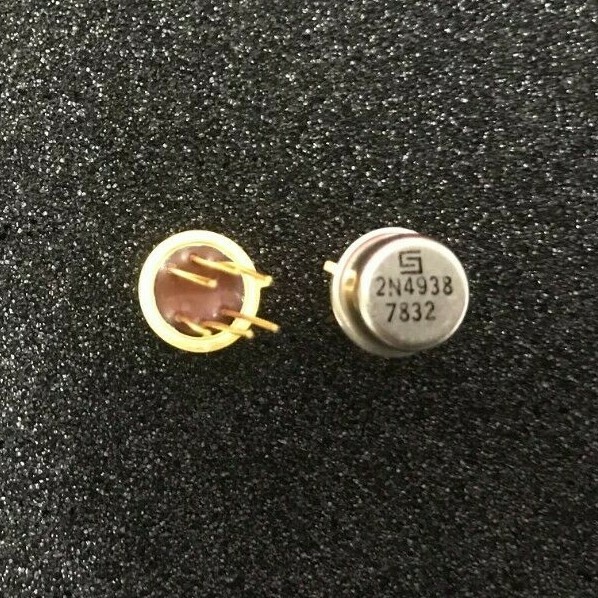 SOLID STATE 2N4938 BJT TRANSISTOR DUAL TO-78-6 OLD GOLD NSN: 5961-00 ...