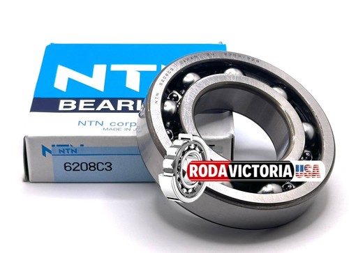 NTN 6208 C3 DEEP GROOVE BALL BEARING, OPEN TYPE, NO SEALS 40x80x18 mm ...