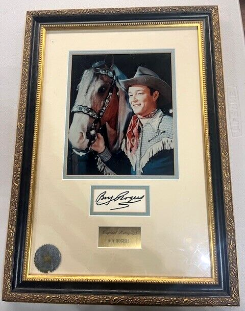 Original Autographed Roy Rogers w/ Trigger "King of Cowboys" Photograph ...