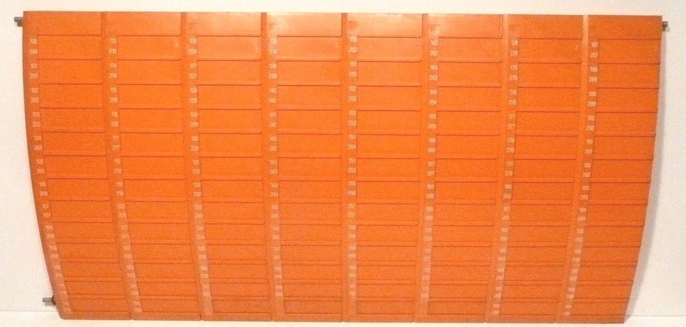ROWE R-86 JUKEBOX part: CURVED ORANGE SONG TITLE BOARD | eBay