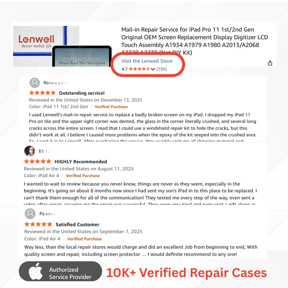 Genuine OEM Original iPhone 11 LCD Replacement Screen Digitizer "Grade ...