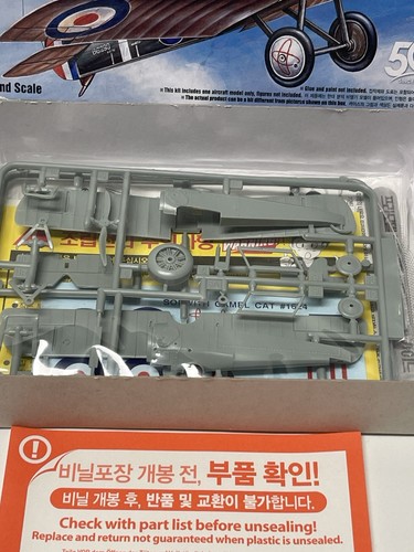 Academy 1/72 Sopwith Camel WWI Fighter Plastic Model Kit [12447] Open ...