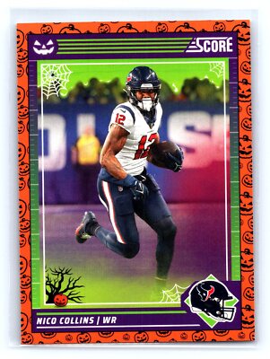 2024 Score Score-A-Treat #112 Nico Collins Orange Pumpkins Texans | eBay