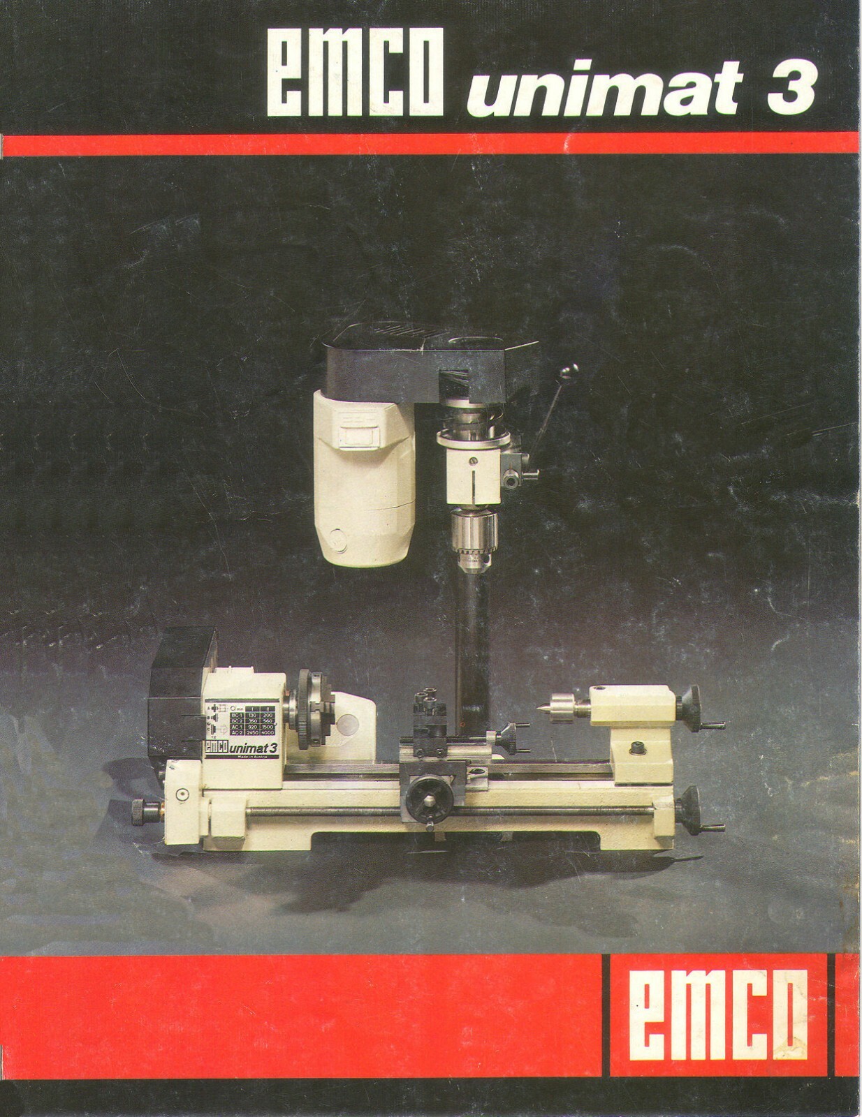 UNIMAT LATHE MANUALS CONVERTED TO PDF FORMAT 5 MANUALS AND 2 CATALOGS ...