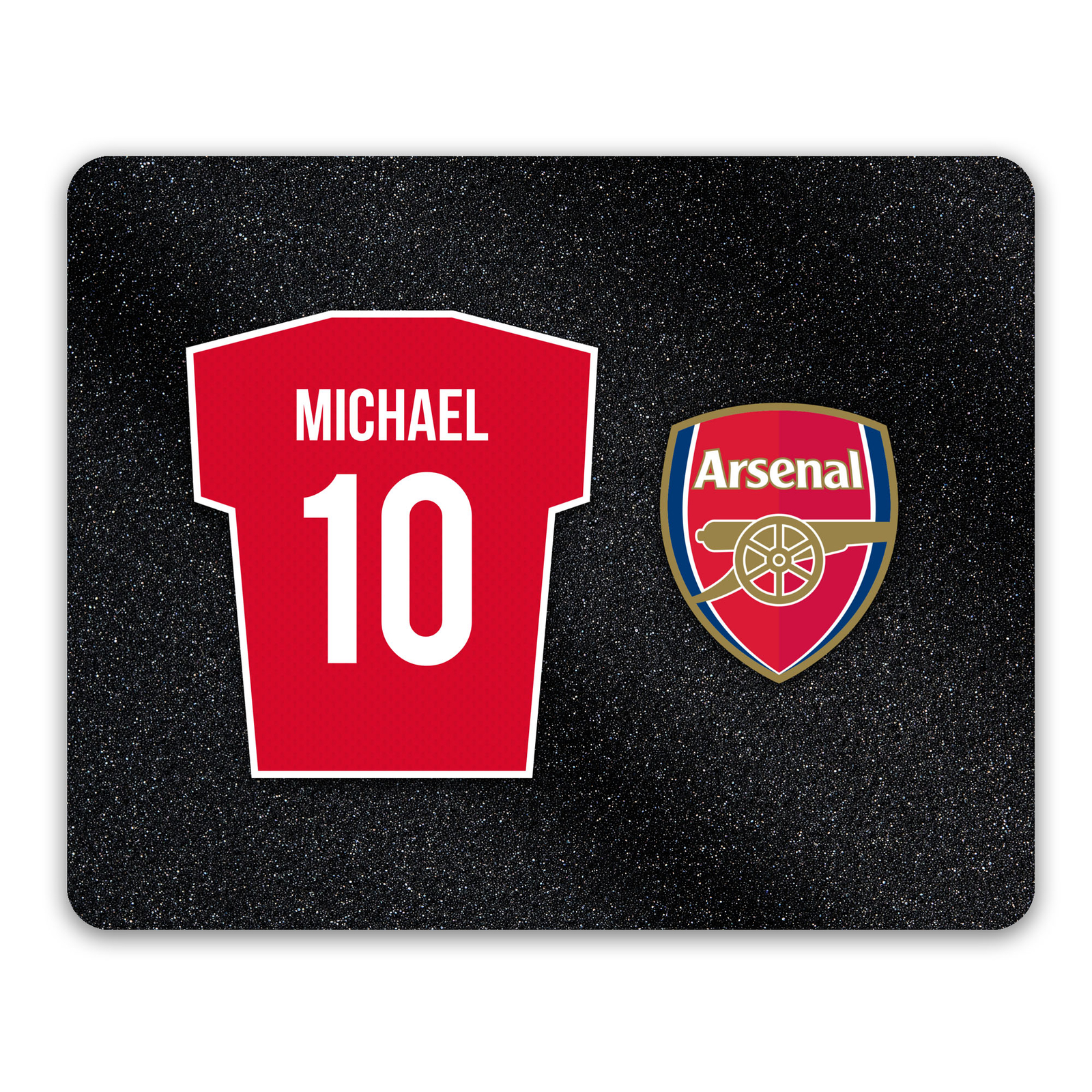 Arsenal Mouse Mat Personalised Shirt Name Number Official Gunners ...
