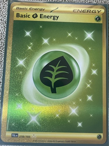 Basic Grass Energy Gold Secret Rare 278/193 - Pokémon TCG | eBay