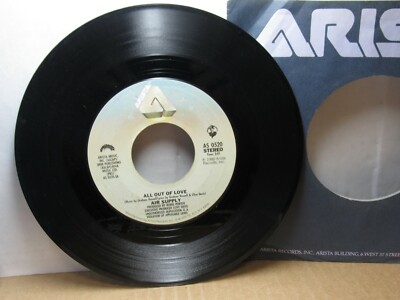 Old 45 RPM Record - Arista AS 0520 - Air Supply - All Out of Love / Old ...