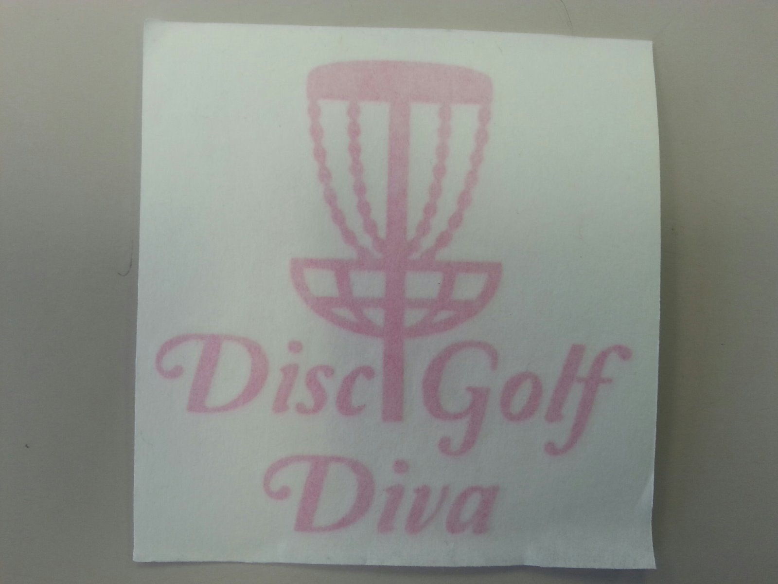 Disc Golf Vinyl Sticker Decal Disc Golf Diva | eBay
