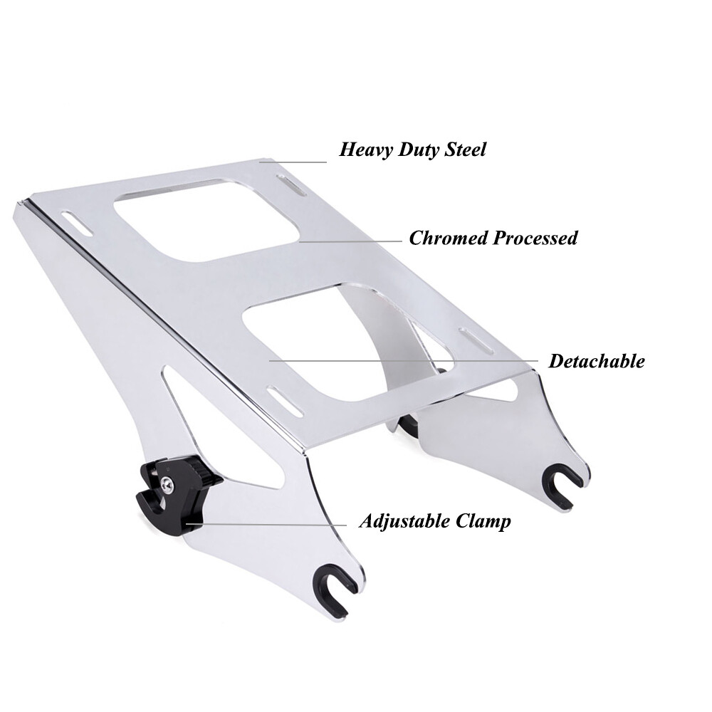 2-up Tour Pack Pak Trunk Mounting Rack Luggage Bracket For Harley ...