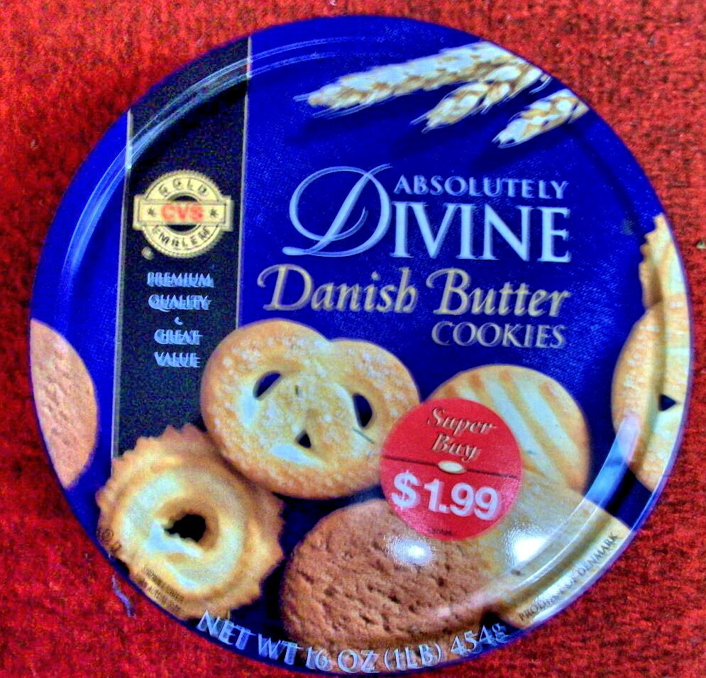 CVS GOLD EMBLEM Absolutely Divine Danish Premium Butter Cookies Tin by ...