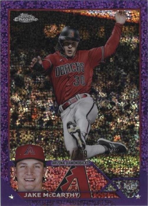 2023 Topps Chrome - Jake McCarthy #86 Purple Speckle Refractor /299 for ...