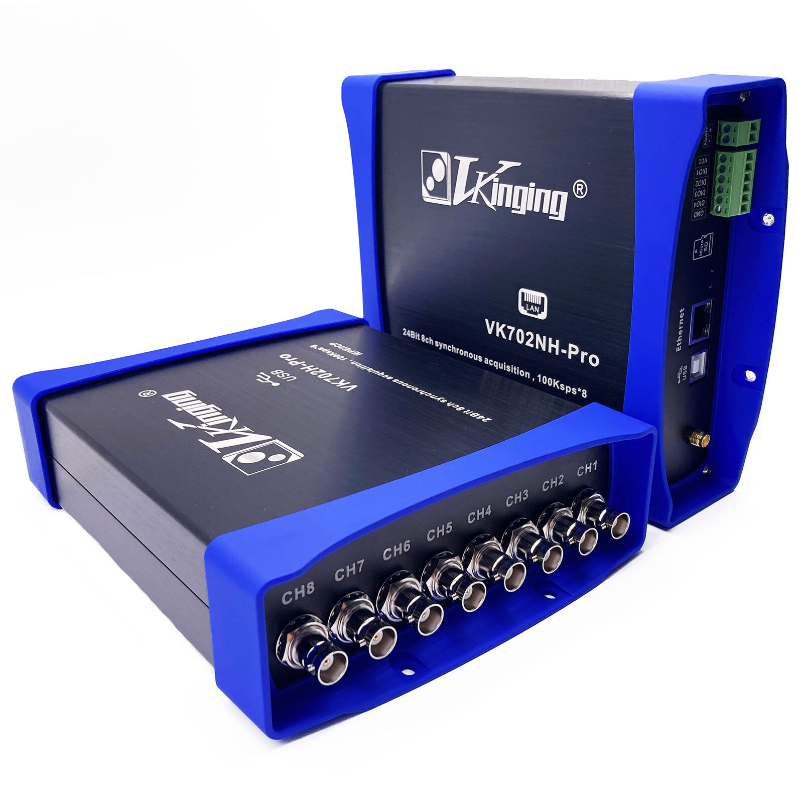 VK702NH-Pro 800K 24Bit LAN Data Acquisition Card DAQ Card for 8CH ...