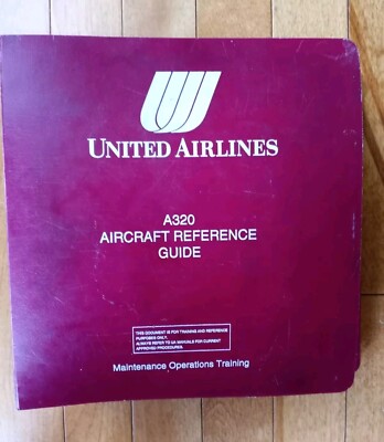 UNITED AIRLINESS A320 AIRCRAFT REFERENCE GUIDE JUN 1997 | eBay