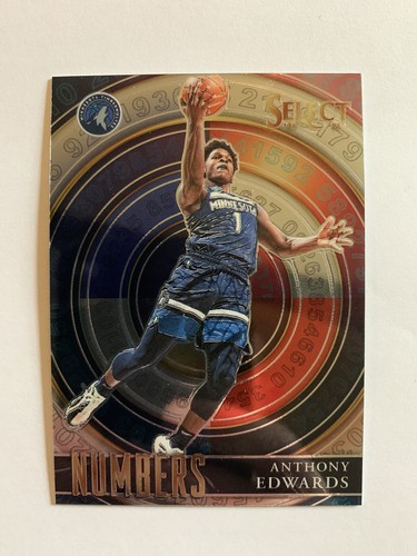 2020-21 Select Numbers Anthony Edwards RC Timberwolves Rookie | eBay