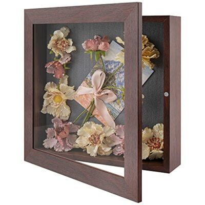 Shadow Box Frame Display Case, 2" Depth with 6 Pins for 11x11 Gift ...