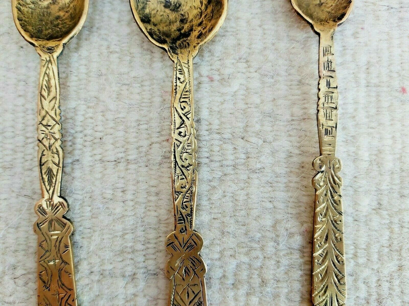 Extremely Rare Ancient Bronze Spoons Viking Artifact Authentic Museum ...