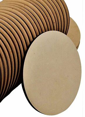 MDF Circles Shape Wood Big Round Shapes Wooden Disc Embellishment 120mm ...