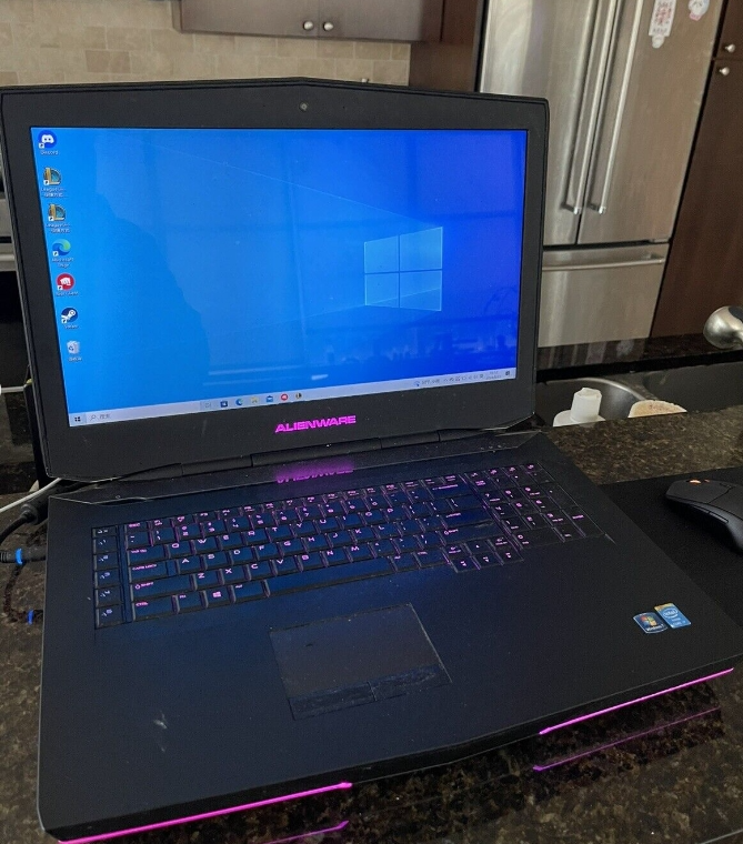 MINT Alienware M18 - Intel I7, DUAL NVIDIA 770M, 8GB RAM, Win 10 | eBay