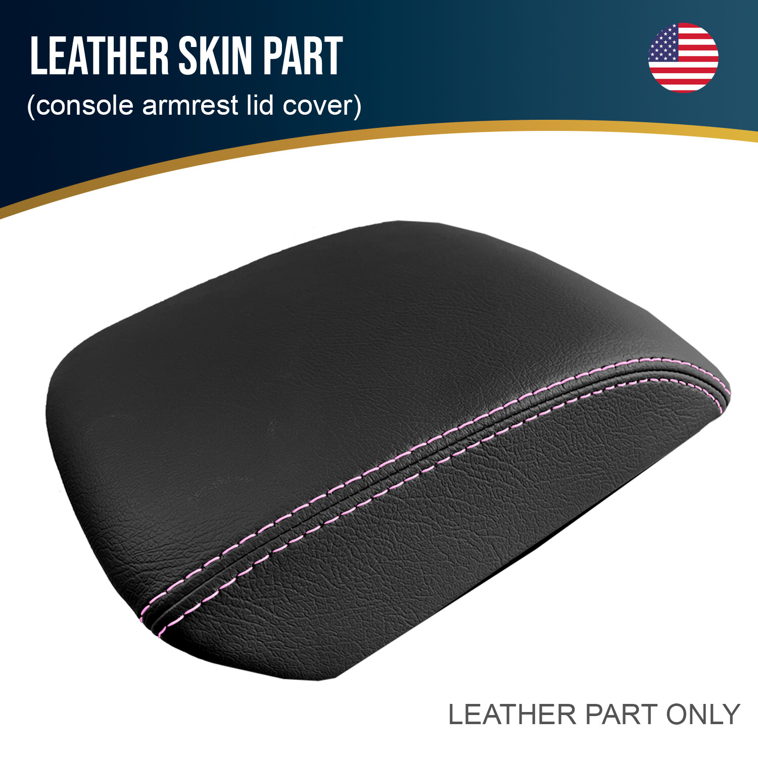 Fits 2014-2020 Ford Transit Connect Leather Console Armrest Cover Pink ...