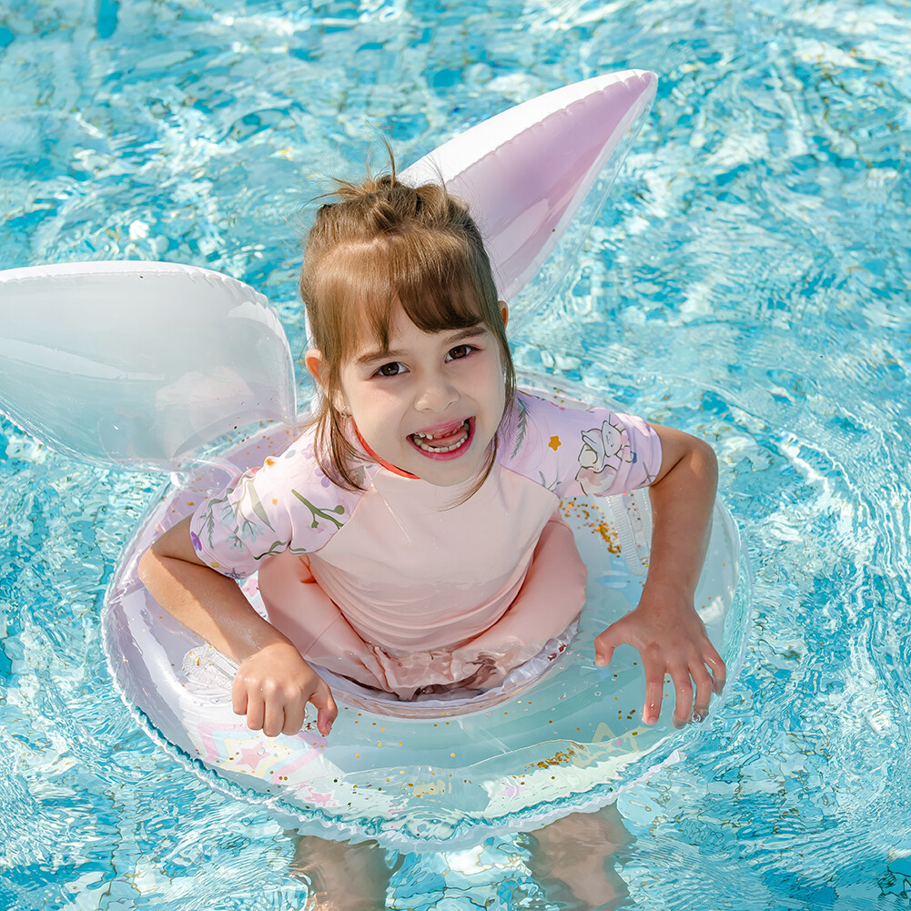 neu Mermaid Tail Sequin Swimming Ring Inflatable Pool Float for Kids (1 ...