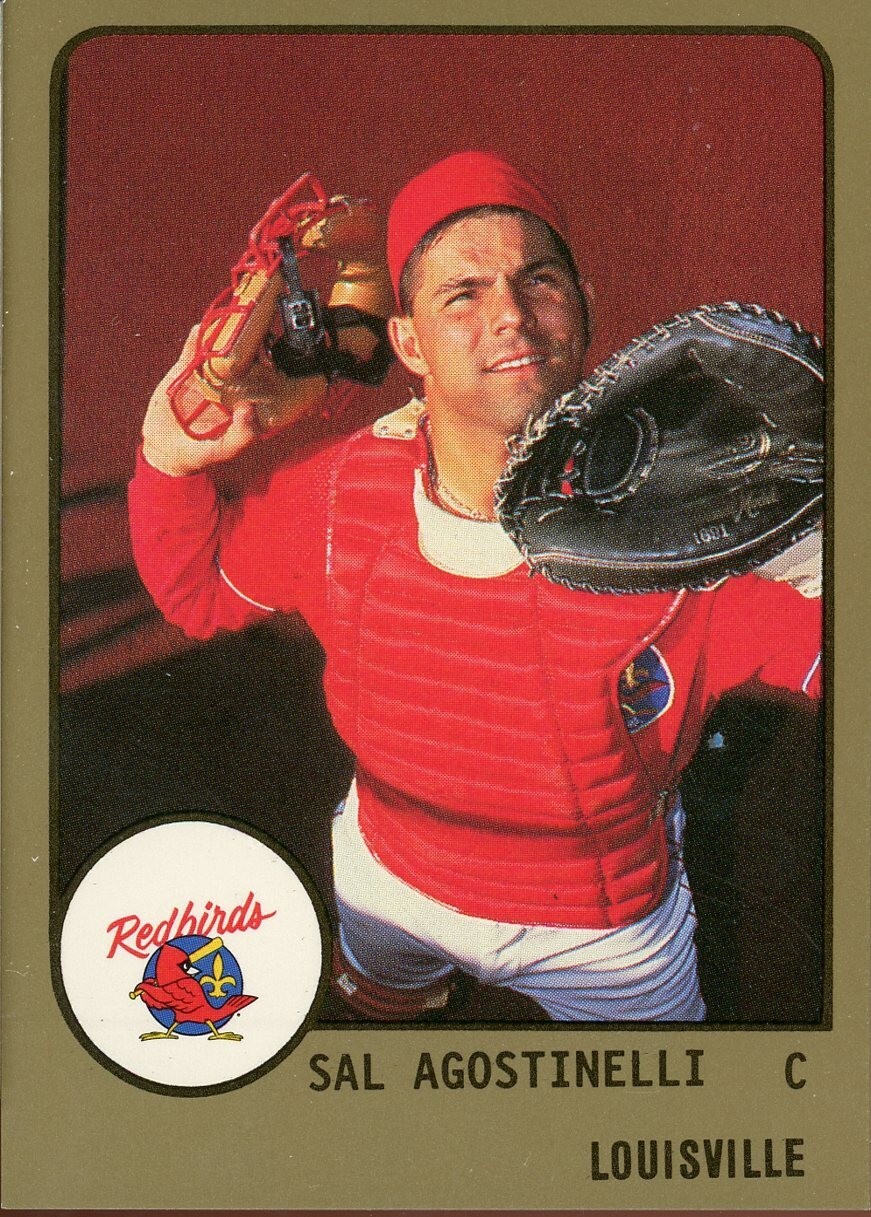 1988 ProCards Louisville Redbirds SAL AGOSTINELLI RC CARDINALS BRONX NY ...