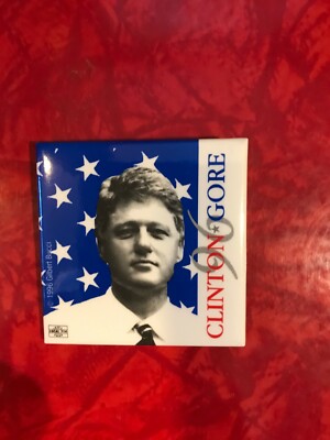 1996 CLINTON / GORE for PRESIDENT 2" x 2" CAMPAIGN BUTTON | eBay