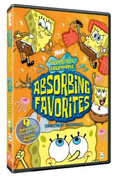 Spongebob Squarepants - Absorbing Favorites (DVD, 2005, Canadian) for ...
