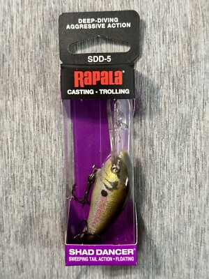 Rapala Shad Dancer SDD-5 Floating 2” 1/4 oz 7’-10’ Depth Live River Shad | eBay
