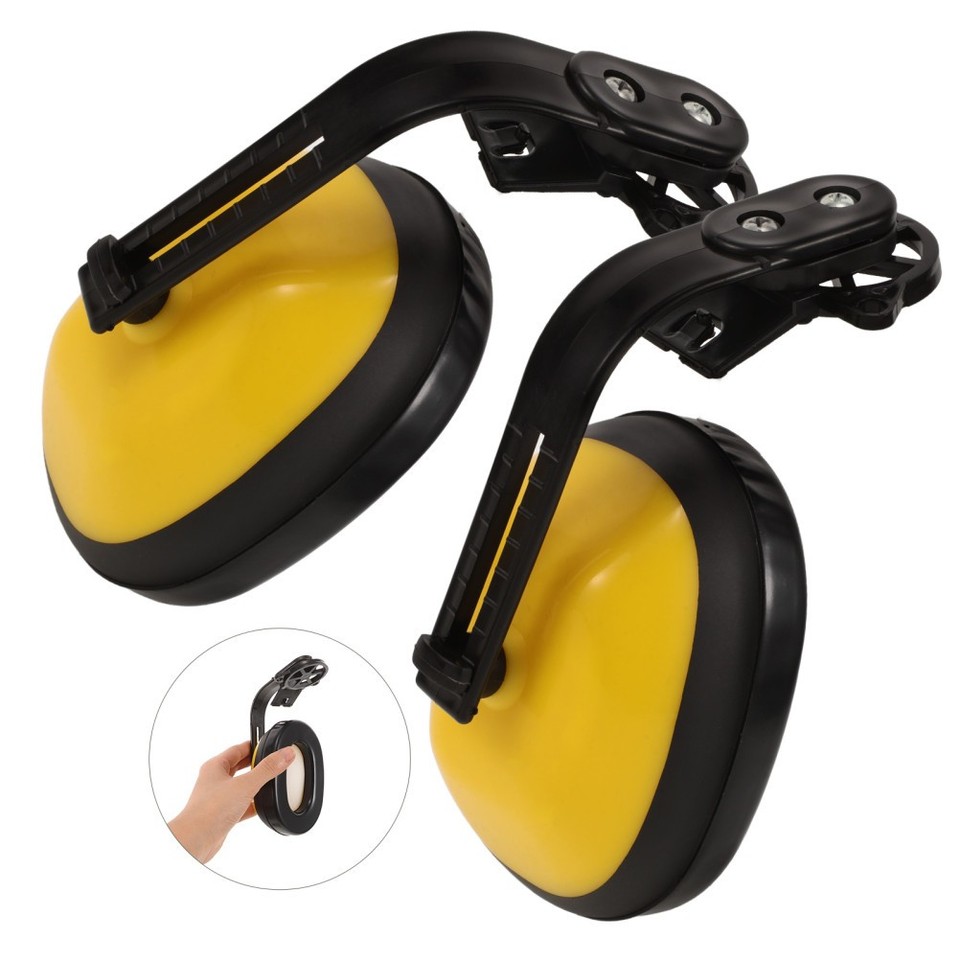 1 Pair Industrial Noise Cancelling Ear Muffs Heavy Duty Soundproof Ear ...