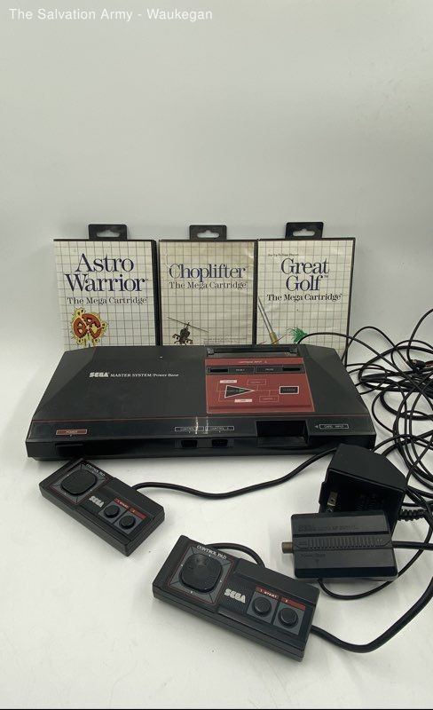 Sega Master System Video Game Console With 3 Games Cartridge And ...