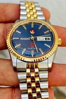Rado Purple Horse Blue Dial Two Tone Automatic Men's Watch | eBay