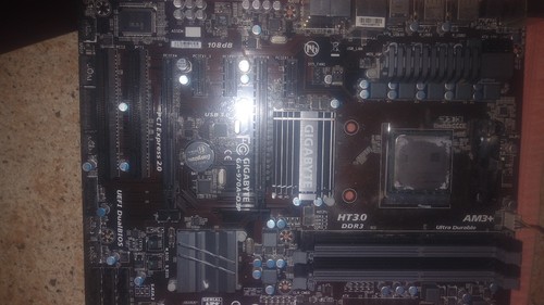 Gigabyte GA-970A-D3P AMD 970 AM3 Motherboard w/ amd FX FD6300 CPU & CPU ...