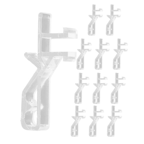 12 Pcs Blind Trim Clip Clamps Valance Clear Retainer Clips Blinds | eBay