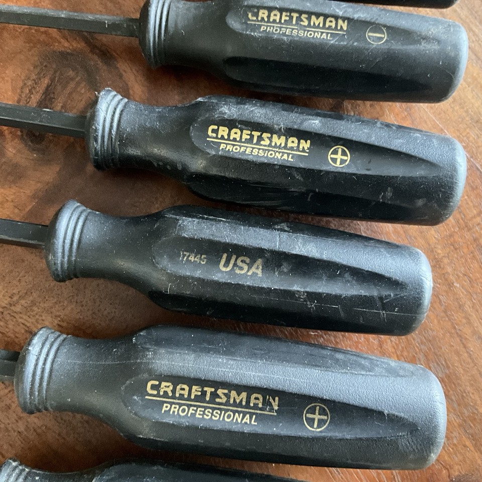 8 Screwdriver Set Craftsman Industrial Professional USA Phillips ...