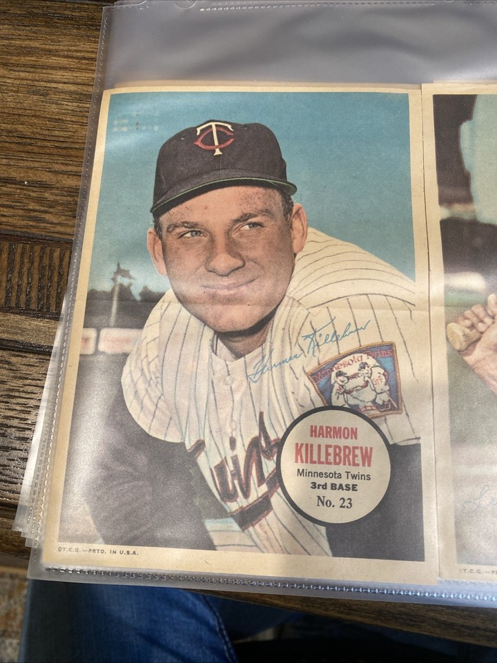 1967 TOPPS PIN-UPS BASEBALL COMPLETE SET 1 -32 POSTERS Mantle Mays ...