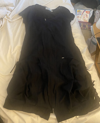 Deca Paris black sleeveless Tunic / Dress “Ma Ma” sz 1 Small made in ...