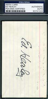 Ed Healey Psa Dna Coa Autograph 3x5 Index Card Hand Signed Authentic | eBay